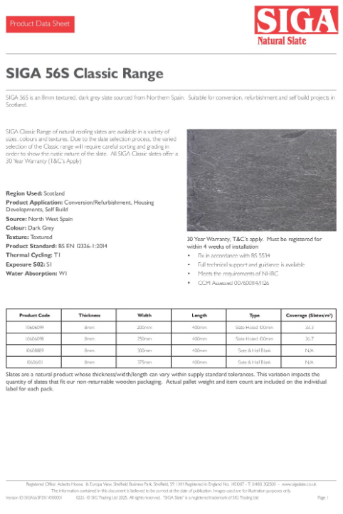 SIGA Natural Slate Technical Downloads : SIGA