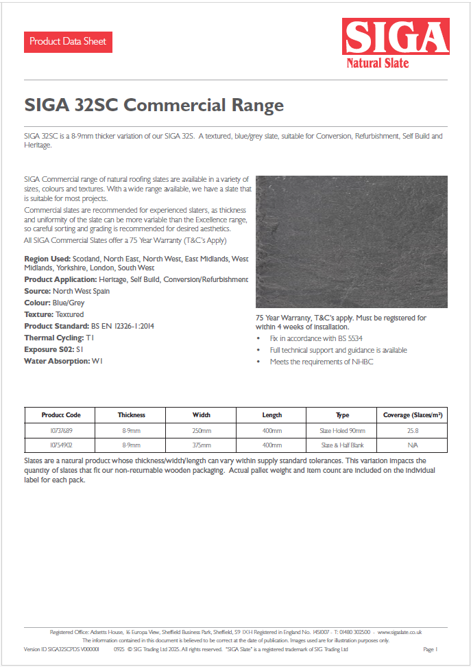 SIGA Natural Slate Technical Downloads : SIGA