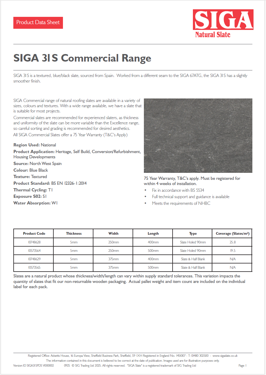SIGA Natural Slate Technical Downloads : SIGA