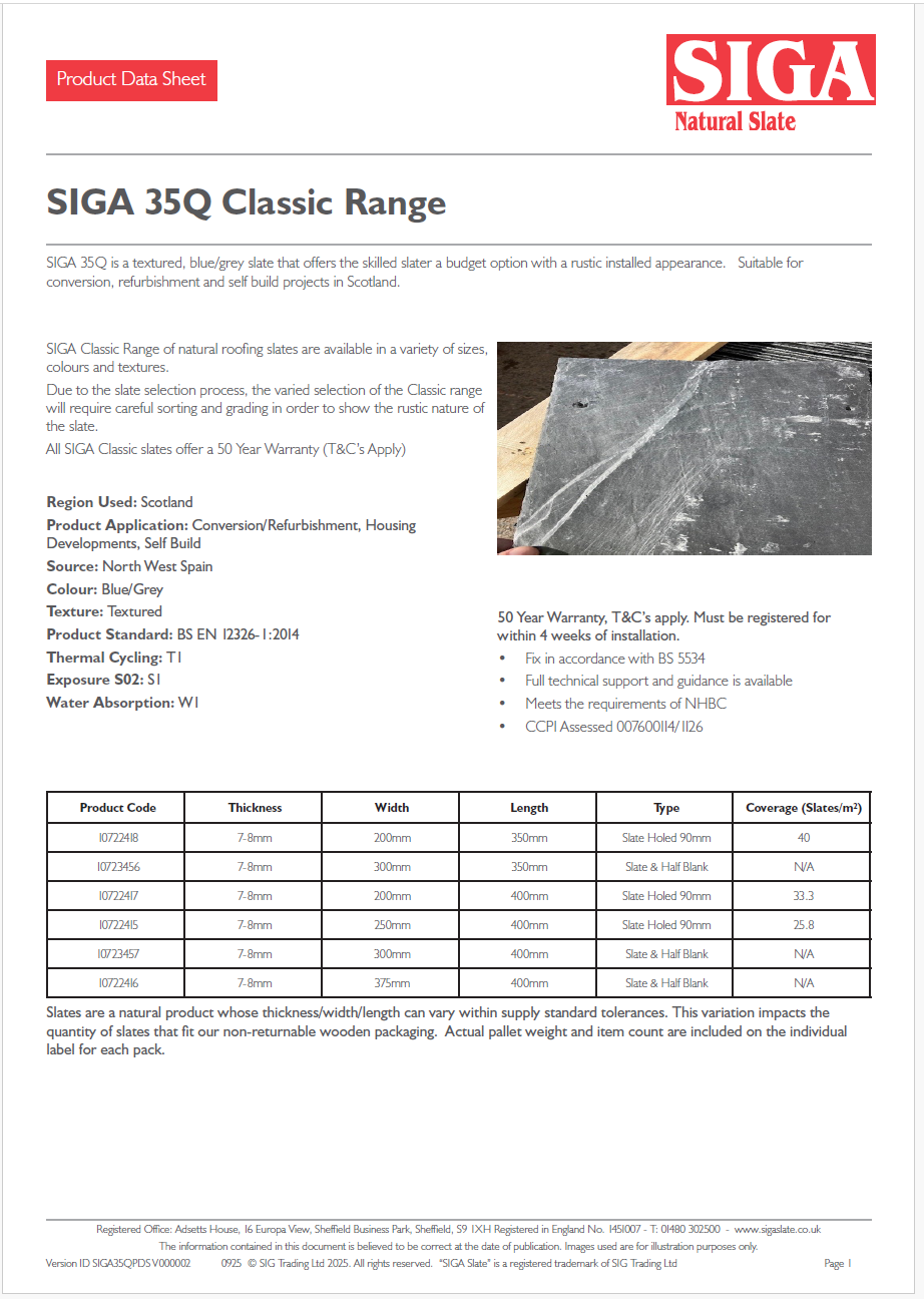 SIGA Natural Slate Technical Downloads : SIGA