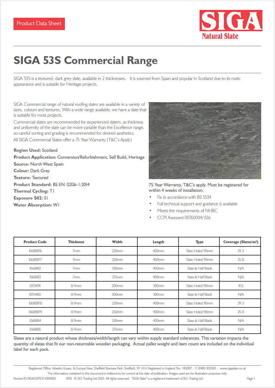 SIGA Natural Slate Technical Downloads : SIGA