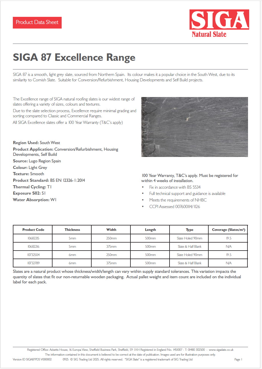 SIGA Natural Slate Technical Downloads : SIGA